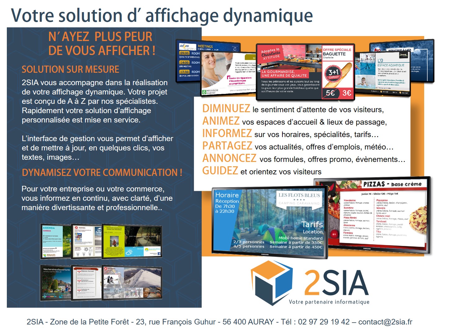 SOLUTION D'AFFICHAGE DYNAMIQUE - 2SIA Informatique